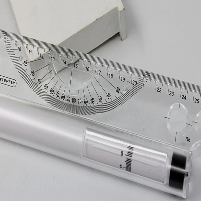 TOOL PARALLEL COMPASS Ruler Multi-purpose Rolling Ruler Pulley ...
