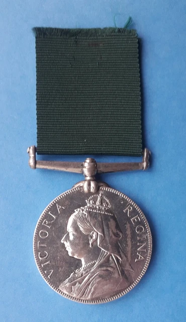 QV VOLUNTEER FORCE Long Service Medal Unnamed - Queen Victoria (full ...