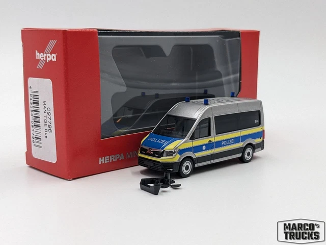 HERPA MAN TGE Bus Hochdach "Polizei Bayern" Nr. 097796 1:87 /HN2993 EUR 25,20 - PicClick DE