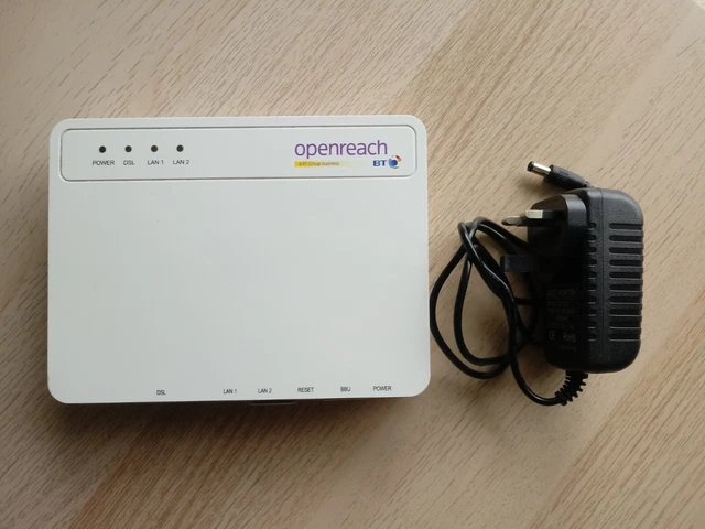 BT OPENREACH FTTC VDSL2-Modem - ECI Telecom - B-Focus V-2FUB/r Rev B ...
