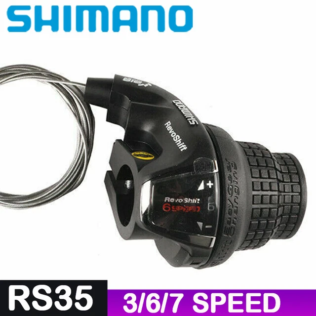 SHIMANO TOURNEY REVO Shift SL-RS35 Shift Lever Rotary Handle Switch 3/6 ...