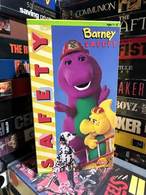 BARNEY SAFETY VHS Home Video Tape 1995 Lyons Group Sing-Along Songs ...