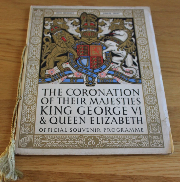 CORONATION OF KING George V1 and Queen Elizabeth official souvenir ...