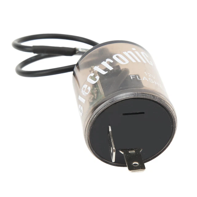 ELECTRONIC FLASHER RELAY 2Pin Electronic Flasher Relay LED Turn Signal ...