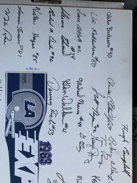 1983 LA L.A. Express USFL Team AUTO SIGNED Autograph Autographed PSA ...