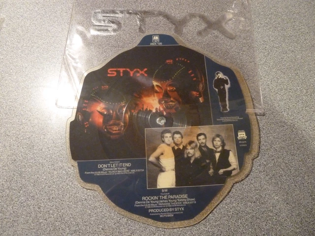 STYX - DON'T Let It End / 7" Shape, Picture Disc Vinyl / 1983 £7.58 ...