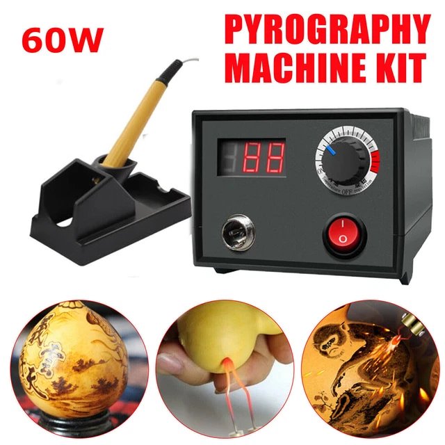 WOOD BURNING PEN Tool Multifunction Craft Pyrography Machine Burner Set ...