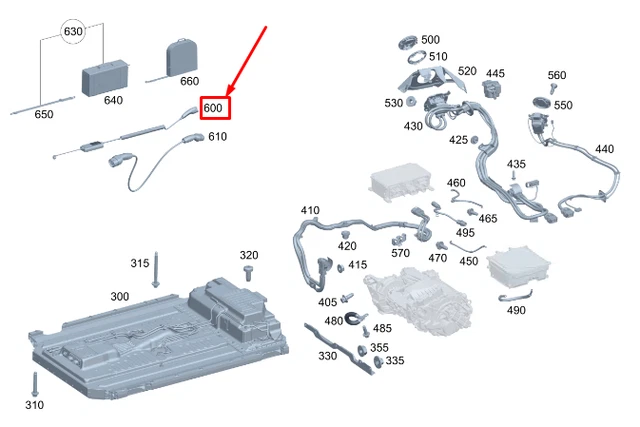 MERCEDES-BENZ EQC STANDARD Socket Charging Cable A0005834403 NEW ...
