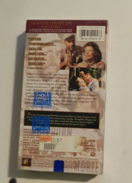 THE AFRICAN QUEEN VHS 20th Century Fox Selections Humphrey Bogart ...