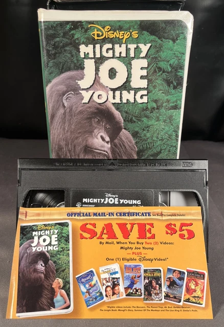 DISNEY’S - MIGHTY Joe Young (Clamshell VHS w/ Insert, 1999) Free ...