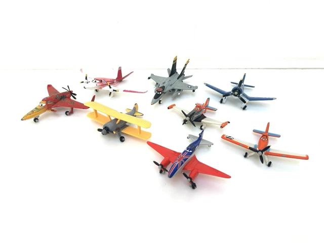 MATTEL DISNEY PIXAR Planes Diecast Aircraft Bundle X8 Jet And Propeller ...