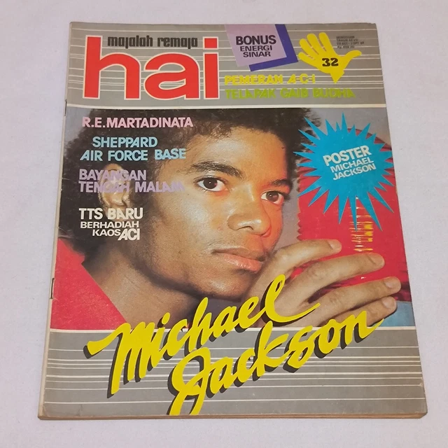 MICHAEL JACKSON ON cover VINTAGE HAI MAGAZINE 1984 INDONESIA $24.99 ...