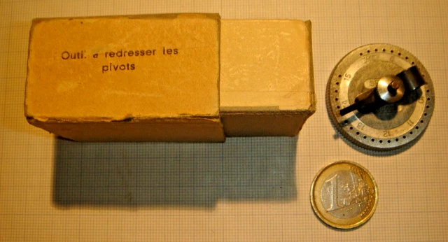 ANCIEN OUTIL SEITZ N°30350 Pour Redresser Les Pivots Du Ø 0, 07 Mm Au Ø ...