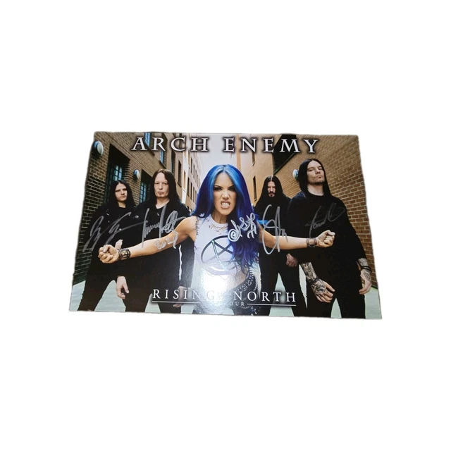 SIGNED ARCH ENEMY 2024 Rising From The North Double Sided Tour Poster ...