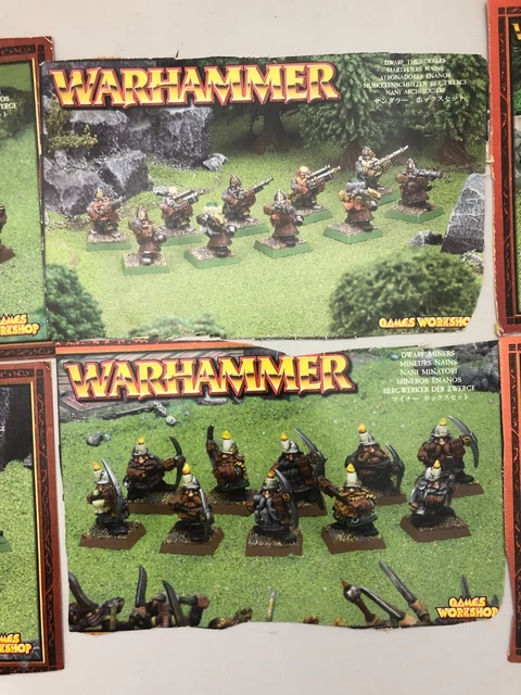 WARHAMMER DWARF BOX Art Cutouts Dwarves Dwarven Dwarfs OOP EUR 9,31 ...