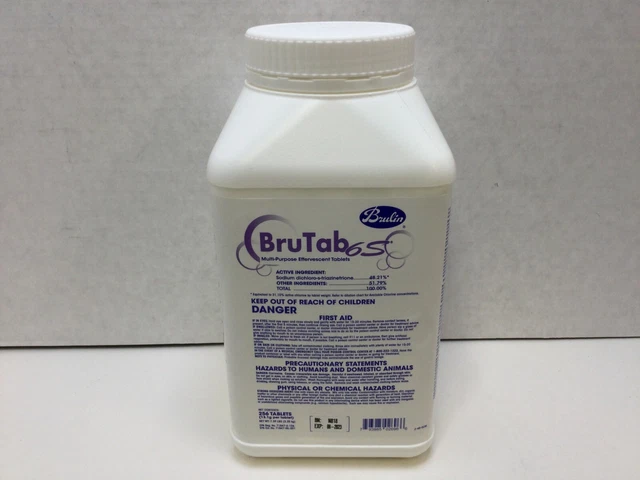 BRULIN BRUTAB 6S Effervescent Sanitizing Disinfection Tablets 256 Tabs ...