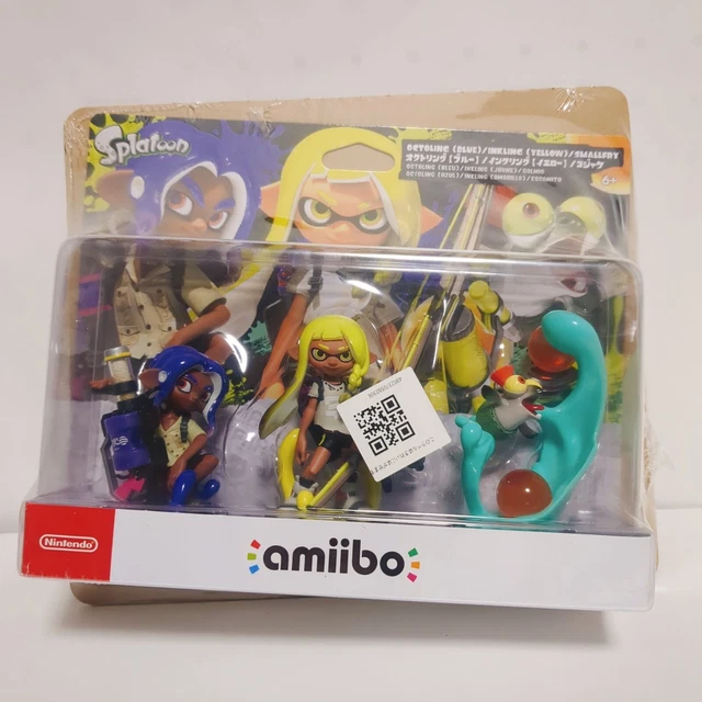 NINTENDO AMIIBO SPLATOON Triple set Octoling Blue Inkling Yellow ...