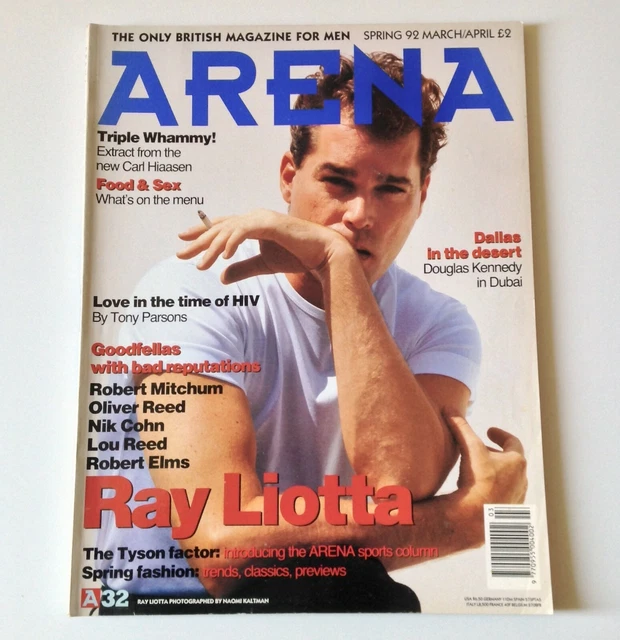 ARENA MAGAZINE, MAR/APR 1992, Ray Liotta, Lou Reed, Robert Mitchum ...