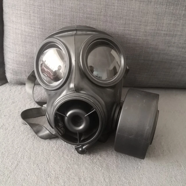 BRITISH ARMY AVON S10 Military Gas Mask Respirator Size 3 1990 NATO SAS ...