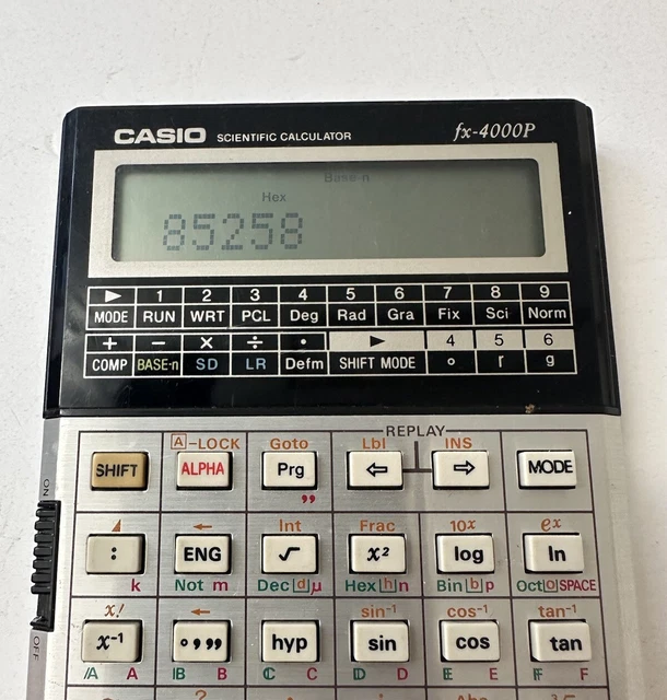 CALCULATRICE SCIENTIFIQUE CASIO fx-4000P Vintage Japan 80's EUR 19,90 ...