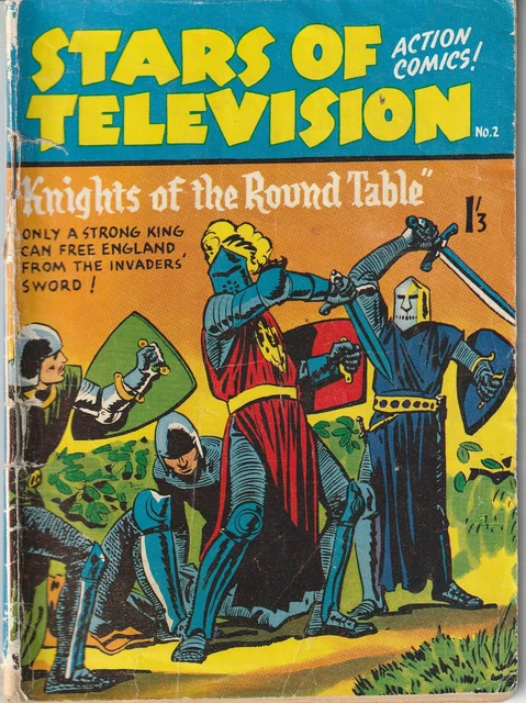 AUSTRALIAN COMIC: STARS of Television Comic #2 "Knights of the Round ...