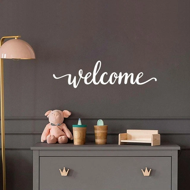MODERN WELCOME WALL Art Sticker Inspirational Quotes Motivational Wall ...