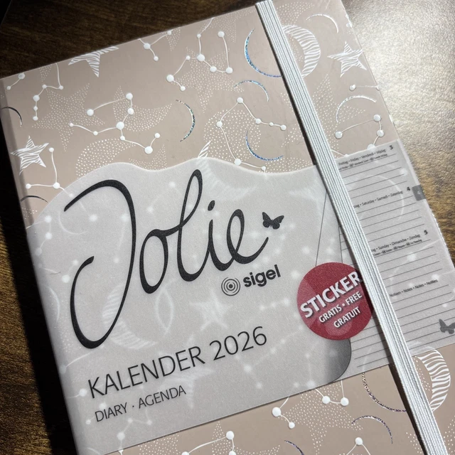 BUCHKALENDER WOCHENKALENDER JOLIE, Sigel Beauty 2026 "Cosmic Fantasy Beige" A5 EUR 1,00 ...