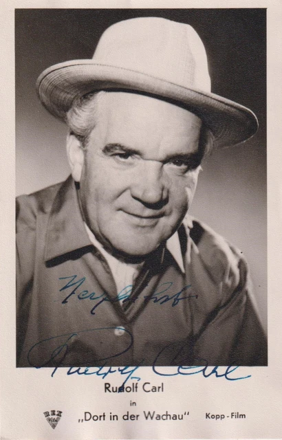 CARTOLINA FIRMATA ORIGINALE autografa Rudolf Carl anni 50 EUR 8,90 ...