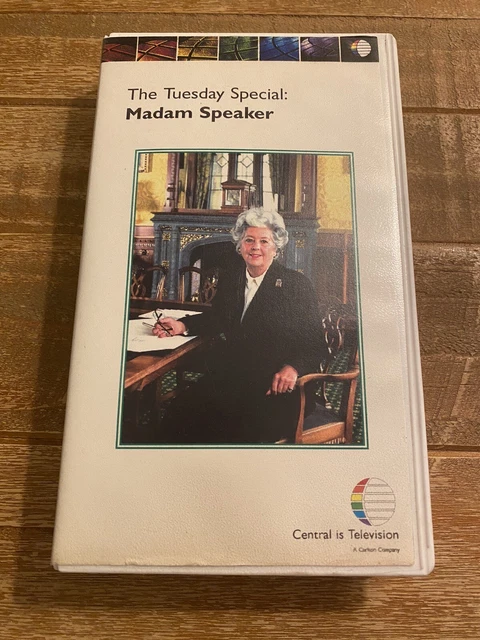 THE TUESDAY SPECIAL Madam Speaker VHS Video Tuesday 17th December 1996 ...