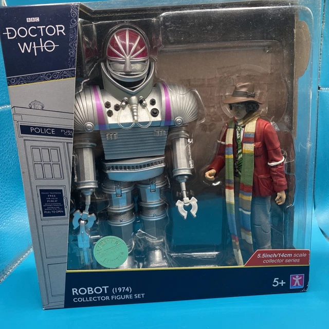 BBC DOCTOR WHO Collector Figure Set: ROBOT (1974) THE FOURTH DOCTOR ...