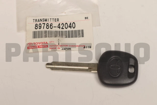 8978660170 GENUINE TOYOTA TRANSMITTER, TRANSPONDER CUT KEY SUB 89786 ...