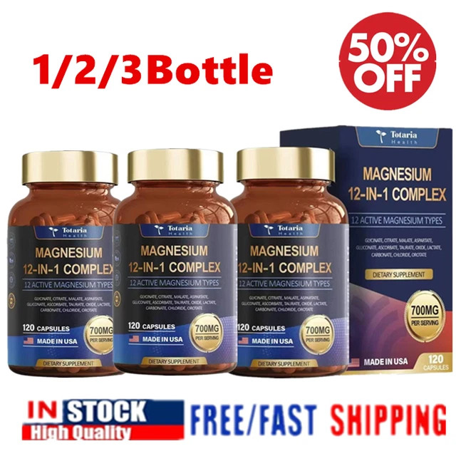 *1-3X MAGNESIUM 12 in 1 Complex - Magnesium Glycinate, Citrate, L ...