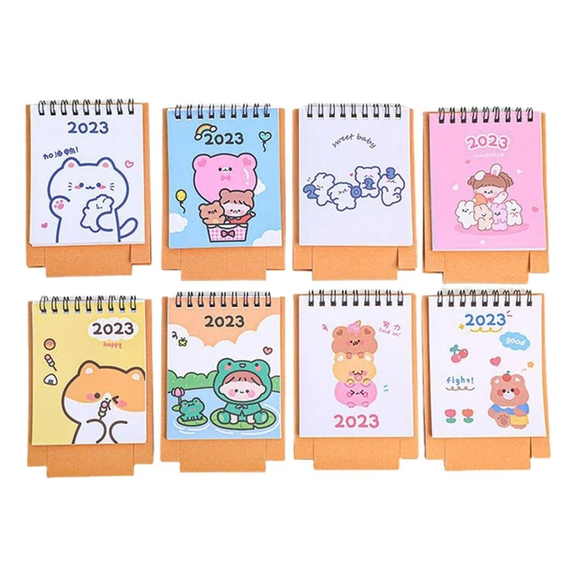 MEMO CALENDAR CALENDAR Mini Calendar Cartoon Calendar Cute Desk ...