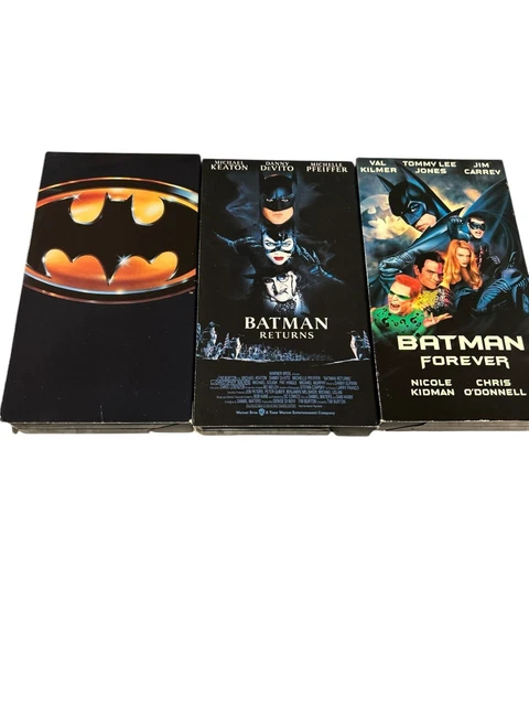 THE ULTIMATE BATMAN Collection 3 VHS Set Batman, Batman Returns, Batman ...