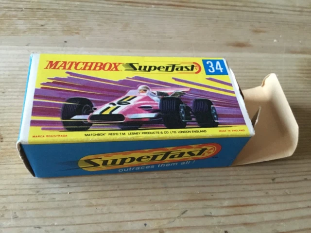 MATCHBOX SUPERFAST DIE-CAST Formula 1 Racing Car 1970 Boxed £16.00 ...