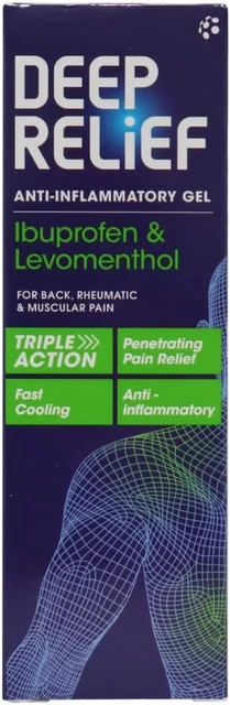 DEEP RELIEF TRIPLE Action Anti-Inflammatory Gel, 50G £6.08 - PicClick UK