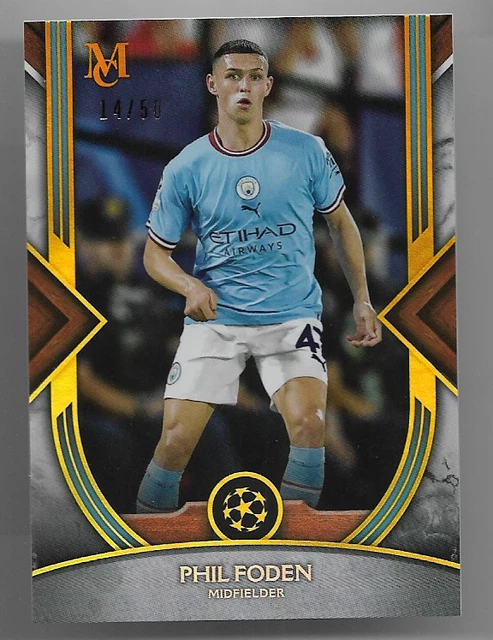 2022-23 TOPPS CHAMPIONS League Museum Gold Card : Phil Foden #14/50 EUR ...