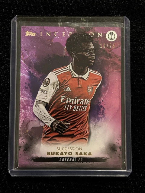 BUKAYO SAKA 2022-23 Topps Inception UEFA Viola Arsenal 10/25 EUR 118,91 - PicClick IT