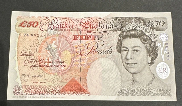 OLD FIFTY £50 Pound Note Merlyn Lowther Unc £77.01 - PicClick UK