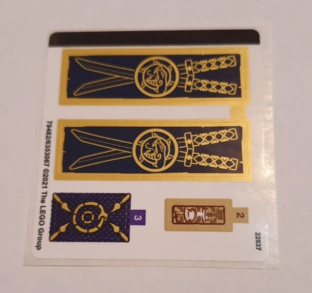 LEGO® NINJAGO® STICKER aus Set 71735 stk01 Aufkleber Turnier der ...