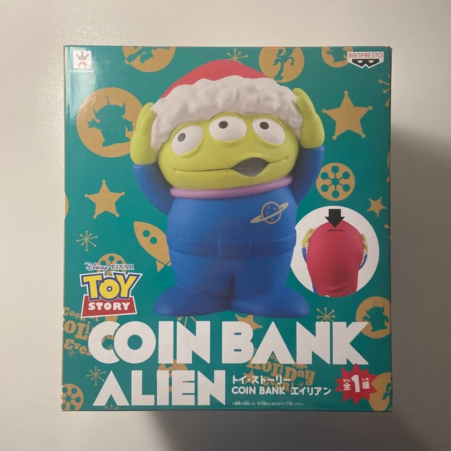RARE TOY STORY JAPAN Alien Coin Money Piggy Bank 2017 Christmas Edition ...