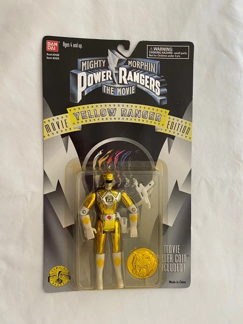 POWER RANGERS MIGHTY Morphin Movie Yellow Ranger Figure - 1995 New ...
