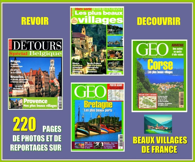 LES PLUS BEAUX VILLAGES DE FRANCE / prixportcompris EUR 16,00 - PicClick FR