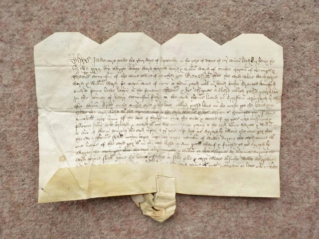 1541 MANUSCRIPT 16TH century Henry 8th Vellum Deed Document South ...