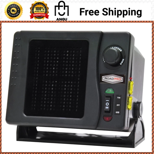 12 VOLT 300 Watt Electric Heater W/ Fan for Utv Cab Golf Cart Rv Camper ...