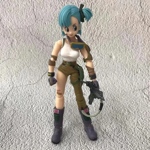 SEVEN DRAGON BALL Wd Shf Girl Bulma Bulma Movable Doll Anime Ornaments ...