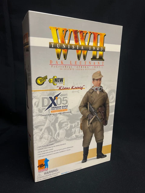 DRAGON MODELS DX05 WWII GERMAN AFRIKA KORPS KLAUS KOENIG BOXED 1:6 ...