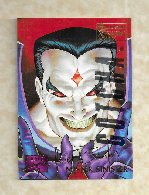 CARTE DE SIGNATURE fac-similé Marvel Masterpieces 1995 E-Motion Gold 69 ...