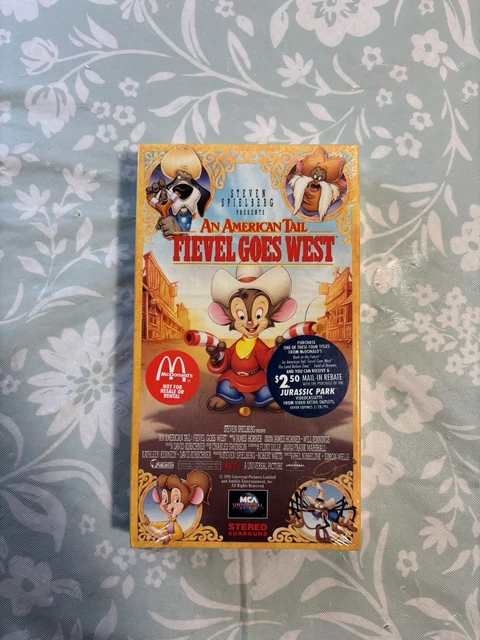 American Tail An Fievel Goes West Vhs 1992 New Sealed Mcdonald S