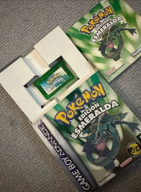 POKÉMON EDICIÓN ESMERALDA Game Boy Advance Pal/Esp COMPLETO EUR 150,00 ...